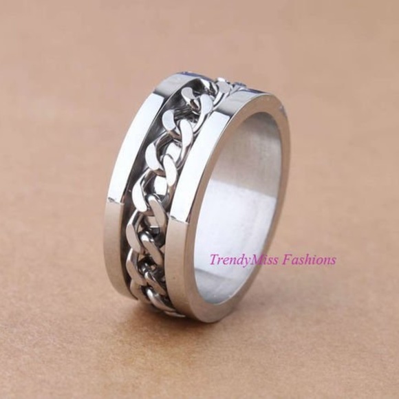 Jewelry | 525 Biker Chain Stainless Steel Rotating Band 54 | Poshmark